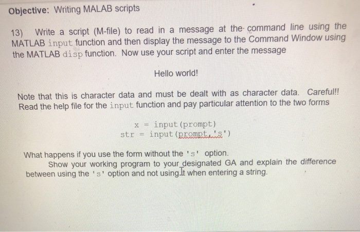 Solved Part 1 Matlab Numeric Data 1 In Your Last 0769