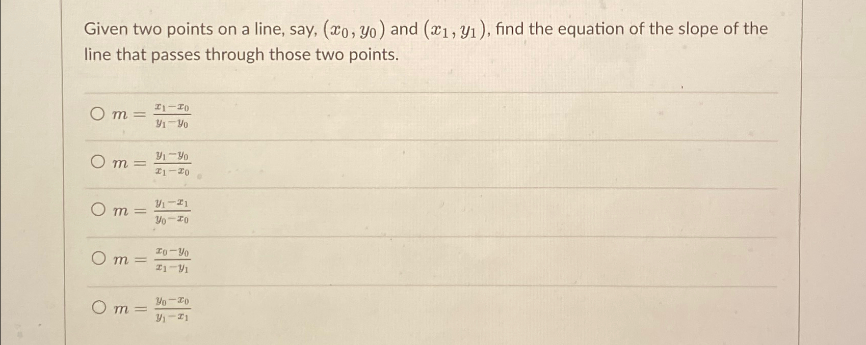 Solved Given two points on a line, say, (x0,y0) ﻿and | Chegg.com