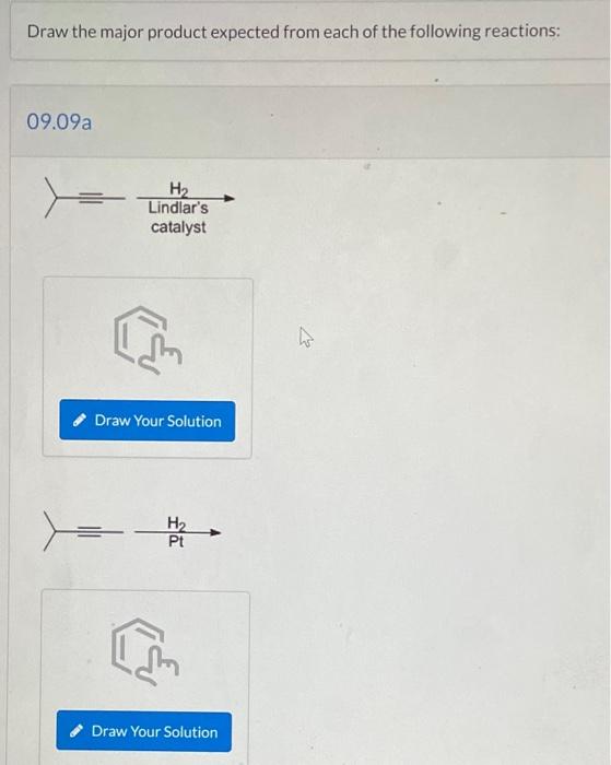 Solved Draw the major product expected from each of the | Chegg.com