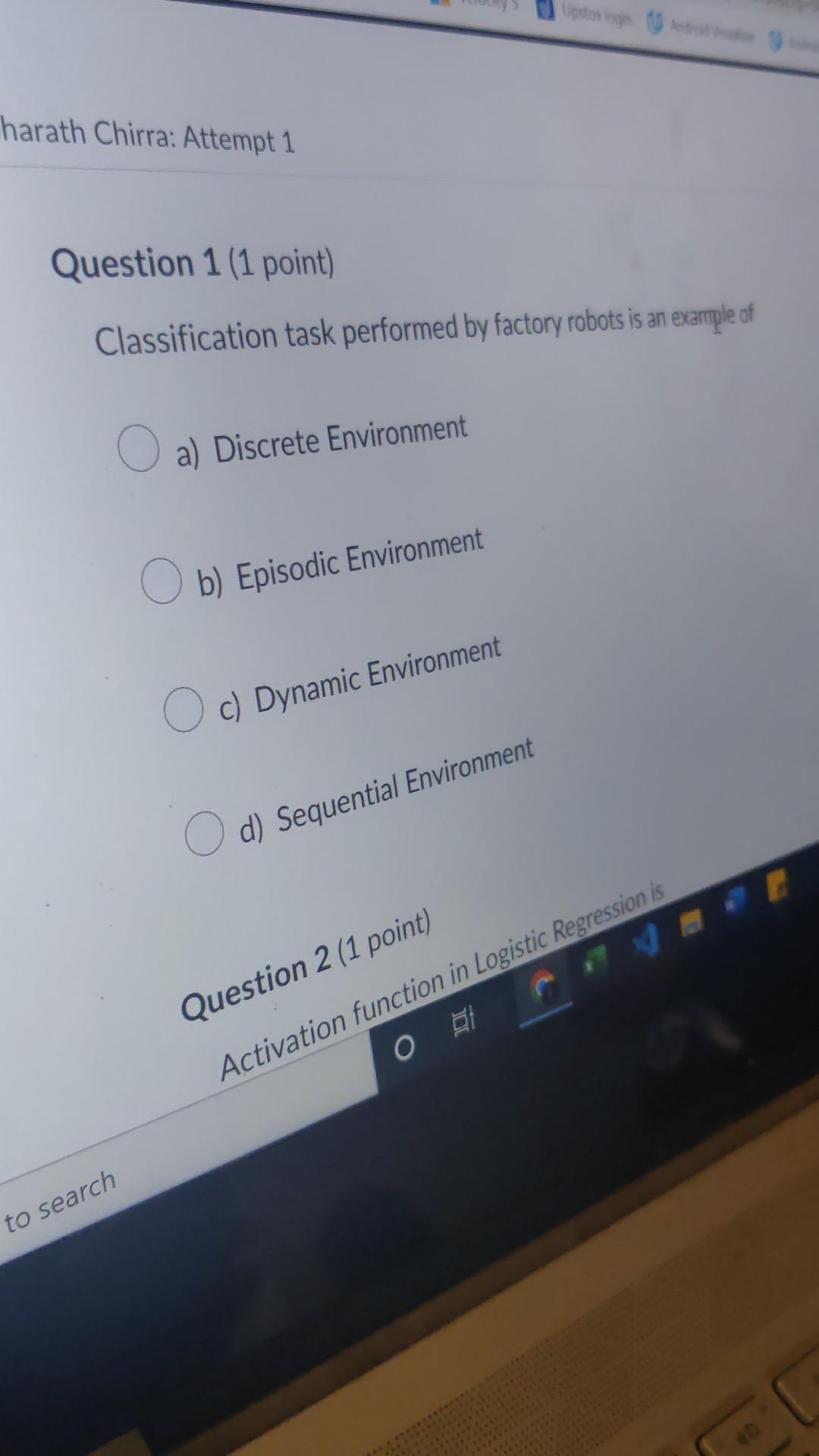 Solved Classification task performed by factory robots is an | Chegg.com