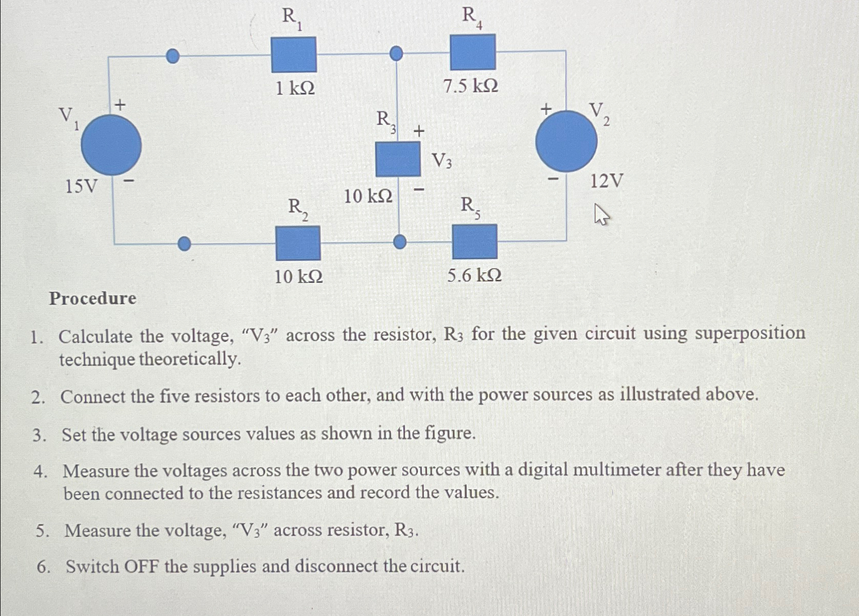 Solved Laboratory Work #7: Superposition | Chegg.com