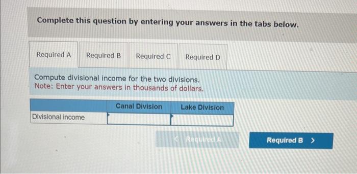 Solved Problem 14-49 (Algo) Comparing Business Units Using | Chegg.com