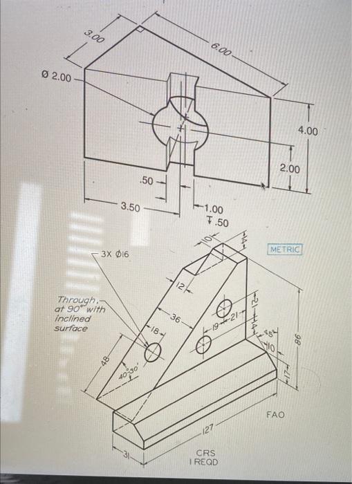 Solved step by step usi g creo parametric | Chegg.com