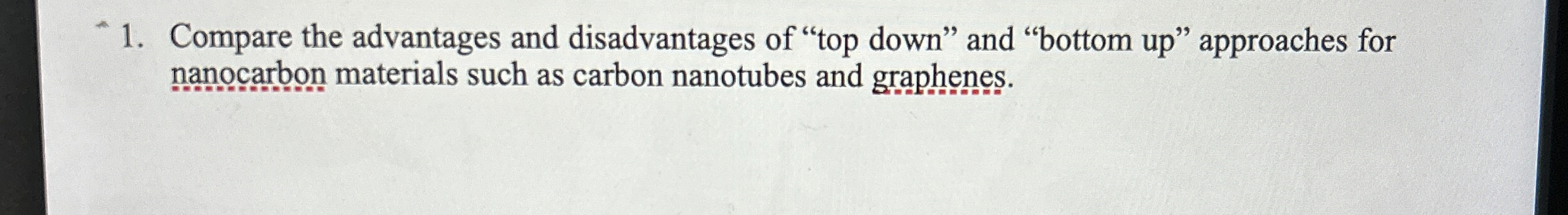 Solved Compare the advantages and disadvantages of "top | Chegg.com