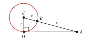 Solved The circle in the figure below has a radius of r and | Chegg.com