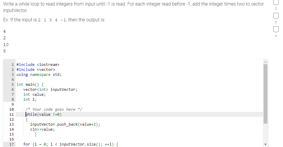 Solved What is wrong with my while loop? It is not producing | Chegg.com