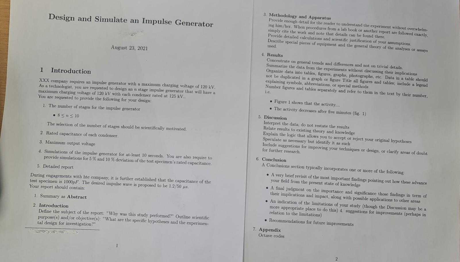 Solved Design and Simulate an Impulse Generator 3. | Chegg.com