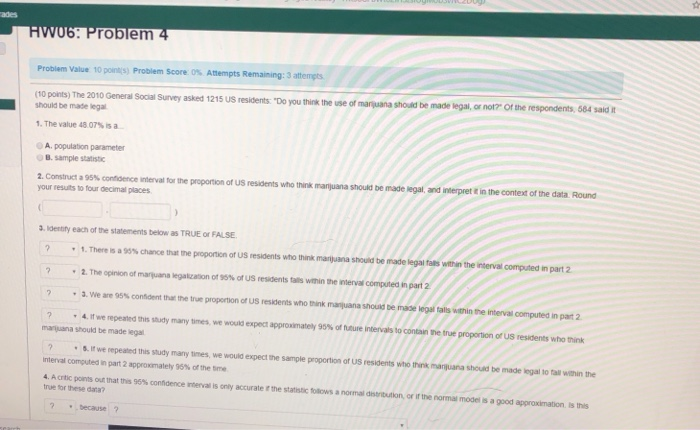 Solved HW06: Problem 4 Problem Value 10 points) Problem | Chegg.com