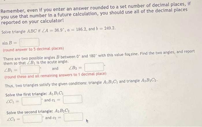 Solved Remember, even if you enter an answer rounded to a | Chegg.com