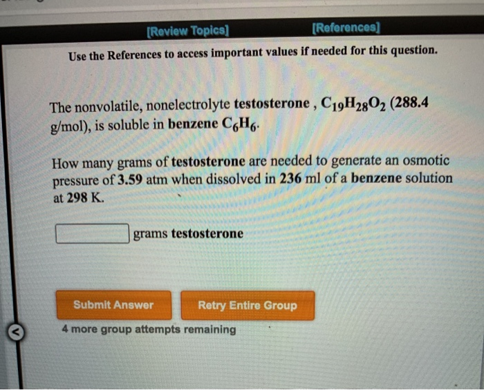 Solved [Review Topics) [References] Use the References to | Chegg.com