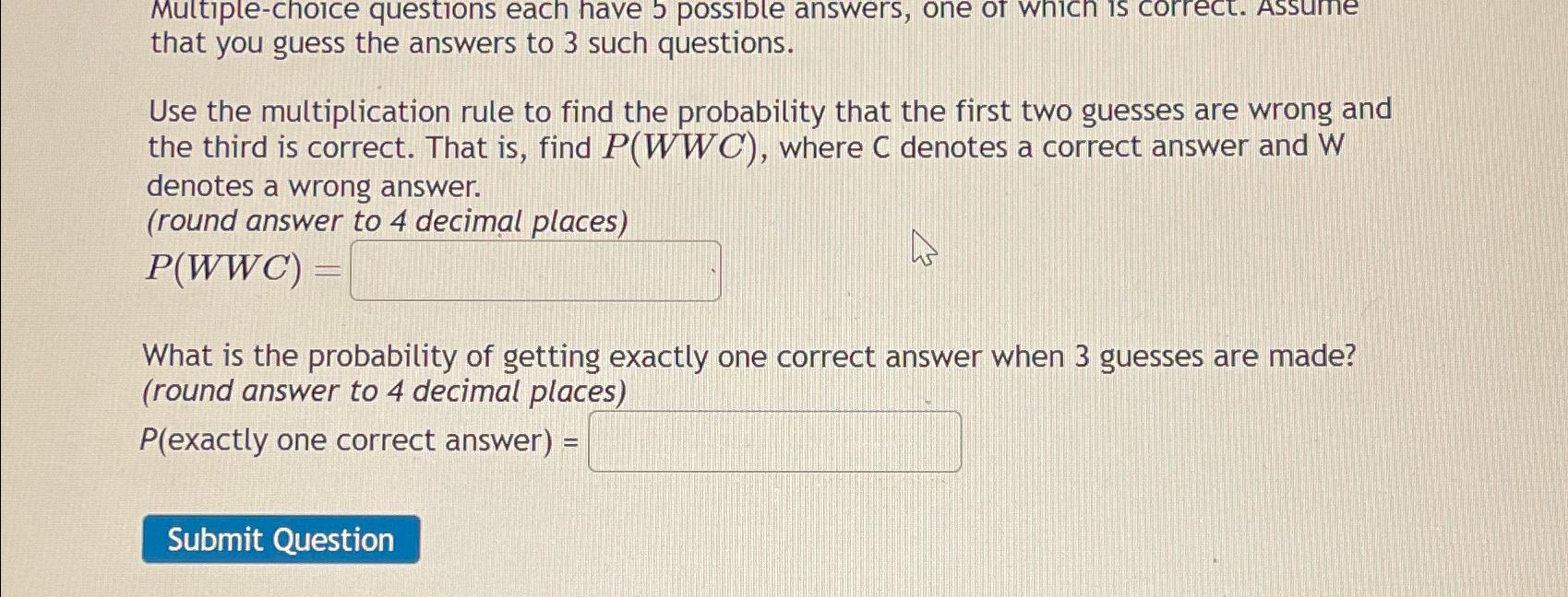 Solved Multiple-choice questions each have 5 ﻿possible a | Chegg.com