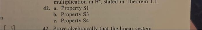 Solved multiplication in Rn, stated in Theorem I.1. 42. a. | Chegg.com