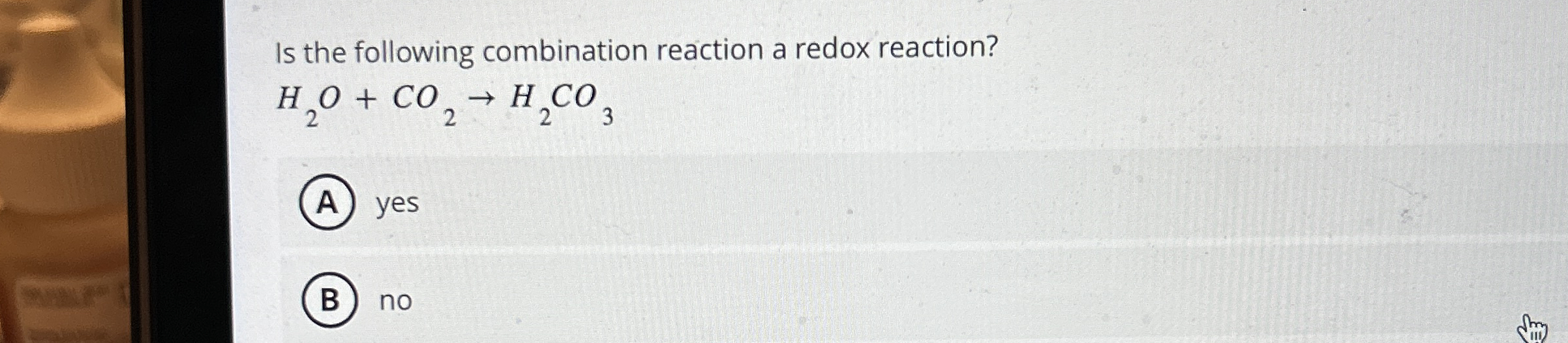 Solved Is the following combination reaction a redox | Chegg.com