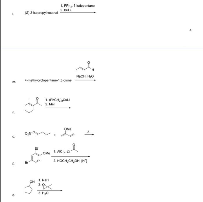 Solved 1. PPh3, 3-iodopentane 2. Buli 1. | Chegg.com