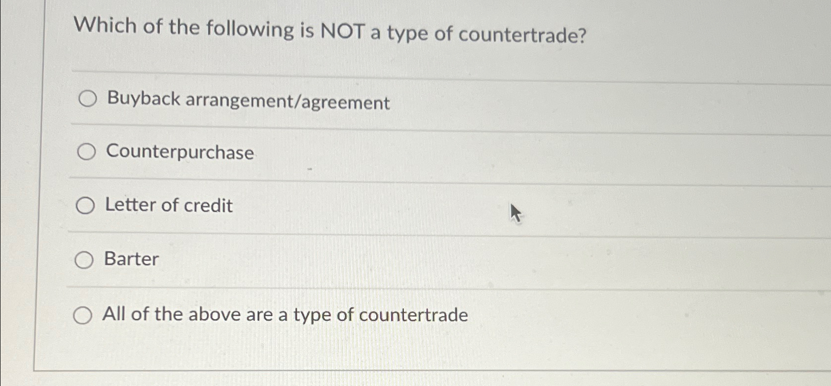 Solved Which of the following is NOT a type of | Chegg.com