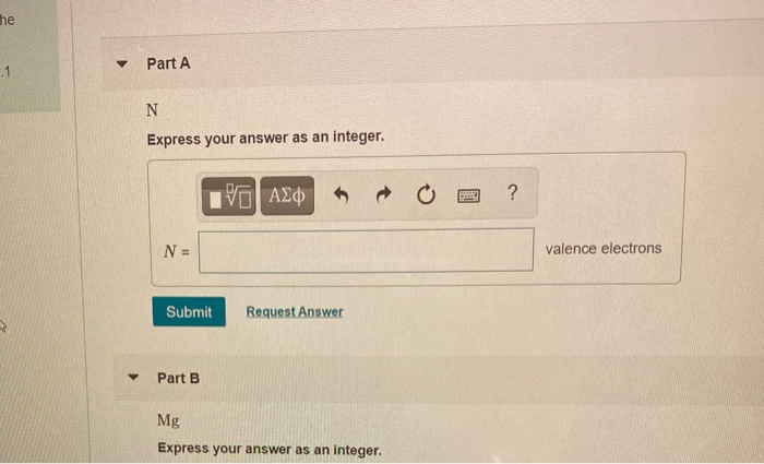 Solved he Part A .1 N Express your answer as an integer. IVO | Chegg.com