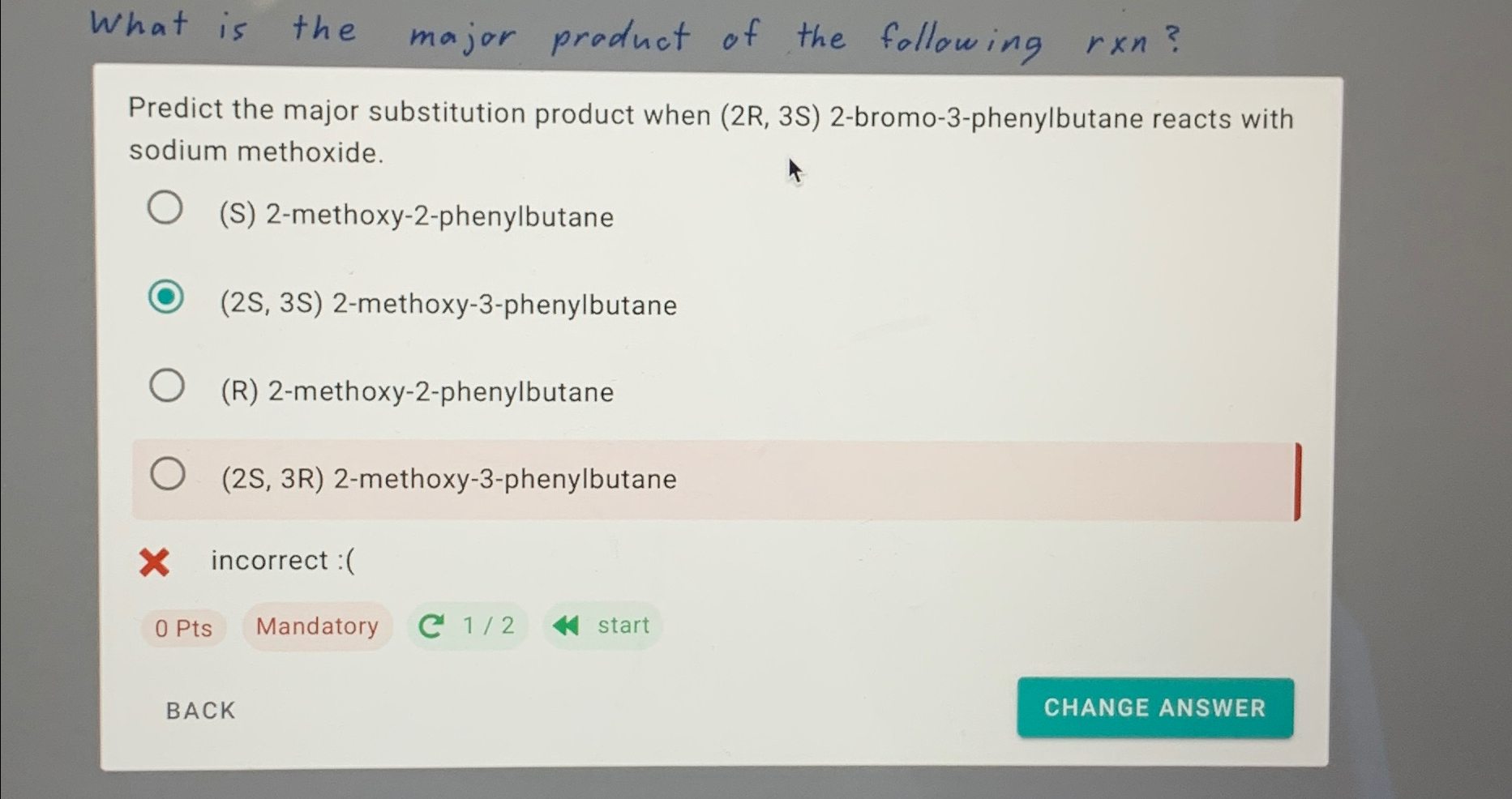 Solved Predict the major substitution product when | Chegg.com