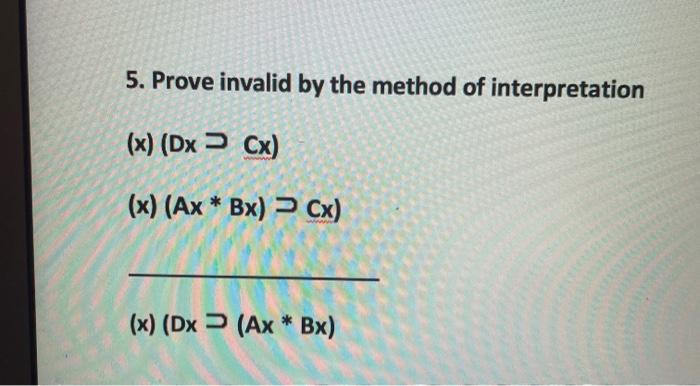 Solved Make sure you use the method pf interpretation to do | Chegg.com