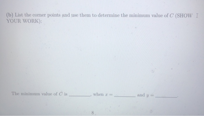 Solved 9. (12 points) Consider the following linear | Chegg.com