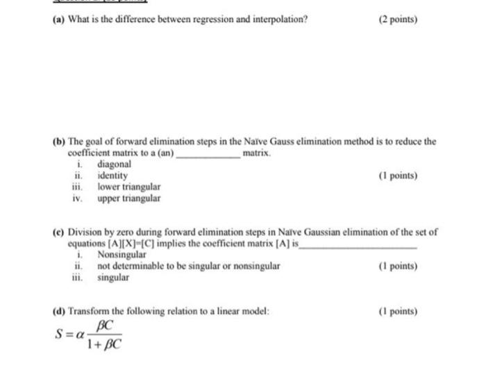 Solved (a) What is the difference between regression and | Chegg.com