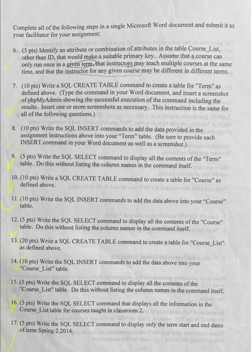 Solved Assignment 3 oh Assignments 3 and 4 will give you | Chegg.com