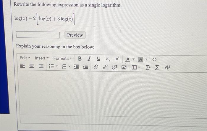 Solved Rewrite the following expression as a single | Chegg.com