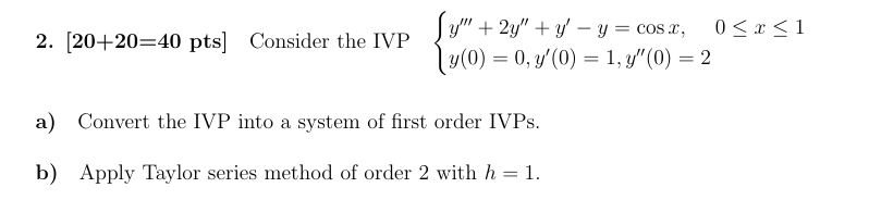 Solved Consider the IVP | Chegg.com