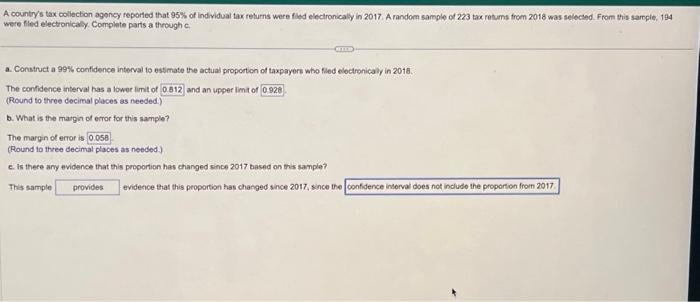 Solved a. Construct a \99 confidence interval to es5mate the | Chegg.com