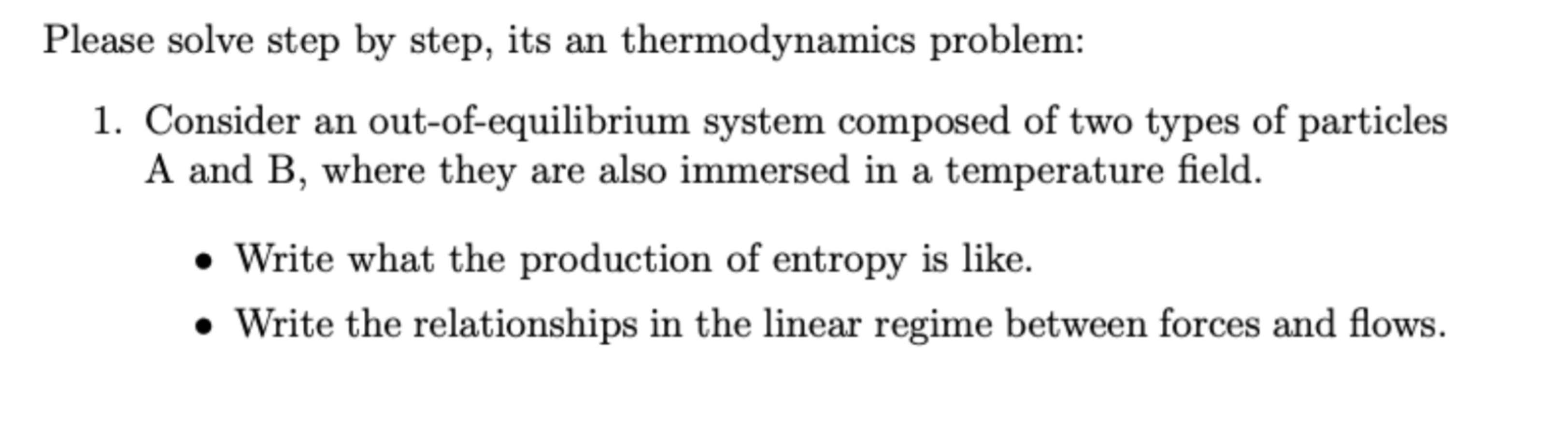 Solved Please solve step by step, its an thermodynamics | Chegg.com