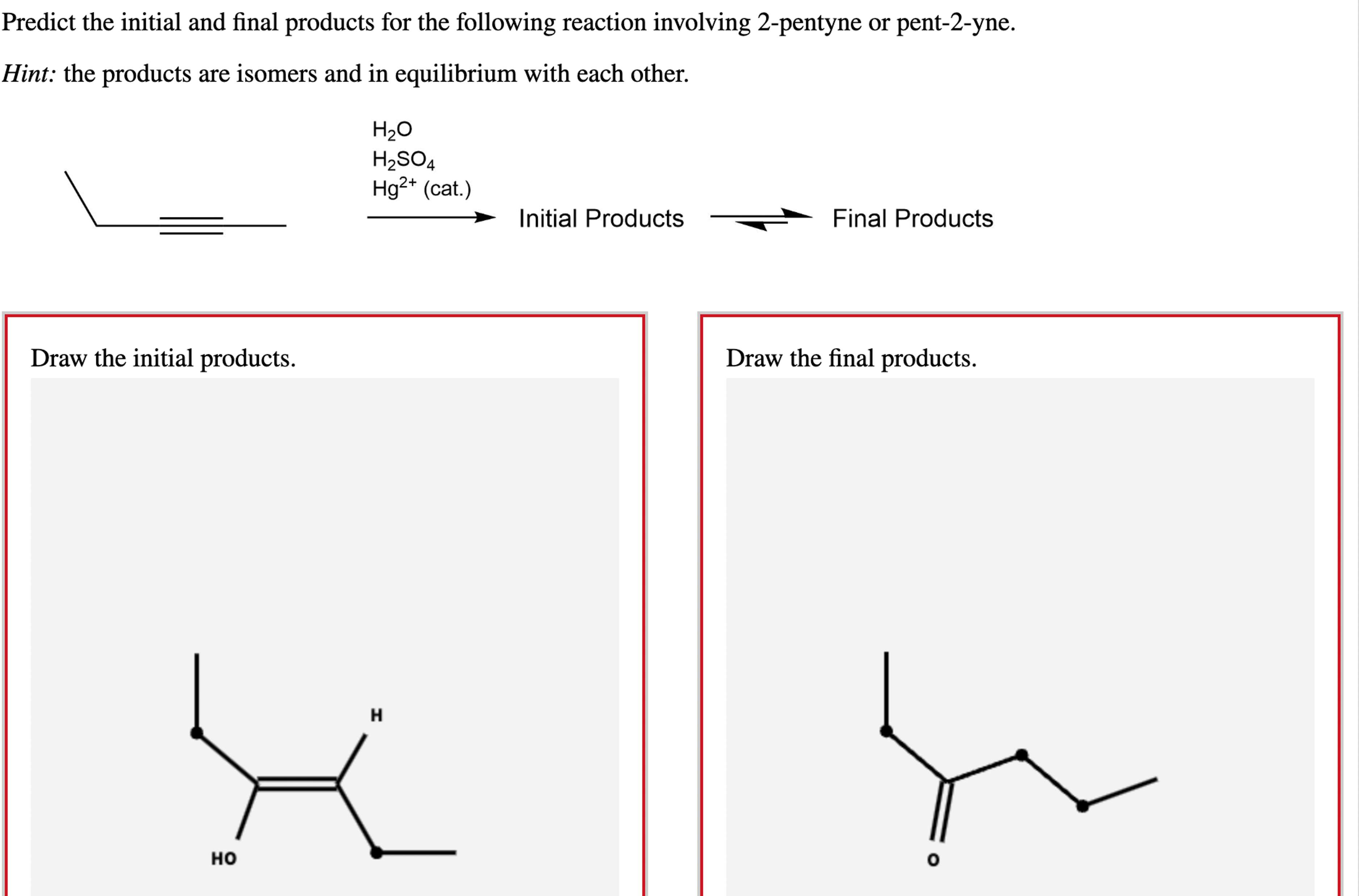 Solved Predict the initial and final products for the | Chegg.com