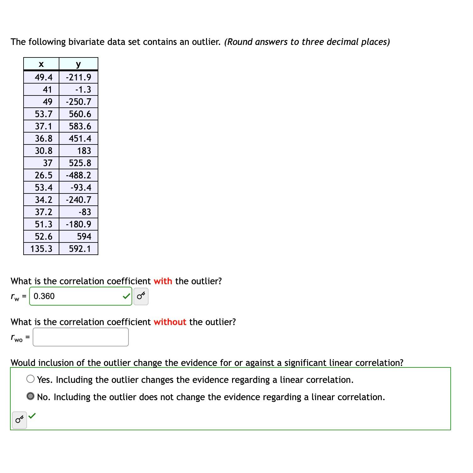 Please help finding correlation coefficient without | Chegg.com
