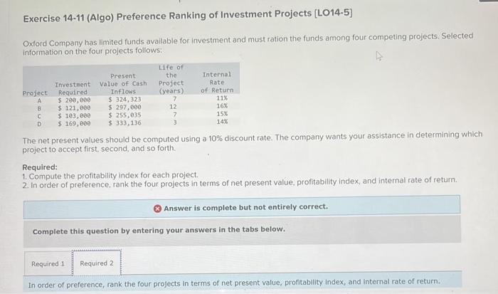 Solved The net present values should be computed using a 10% | Chegg.com