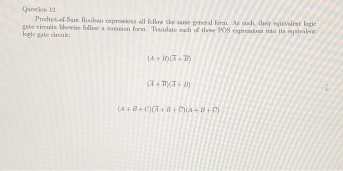 Solved Tutorial 1 Question 8 Write A Boolean Sop Expression 