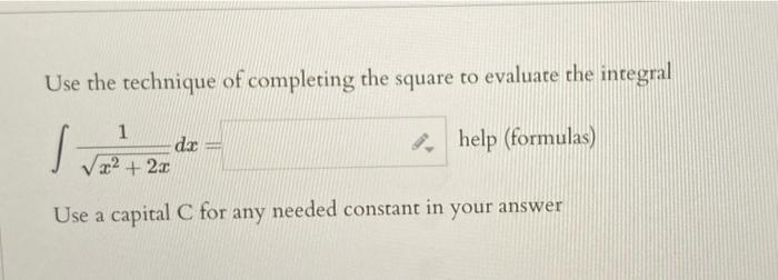 Solved Use the technique of completing the square or the | Chegg.com