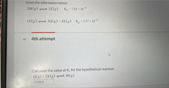 Solved Given the information below: | Chegg.com
