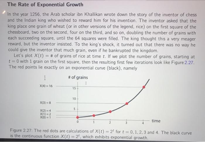 Solved The Rate of Exponential Growth In the year 1256, the | Chegg.com