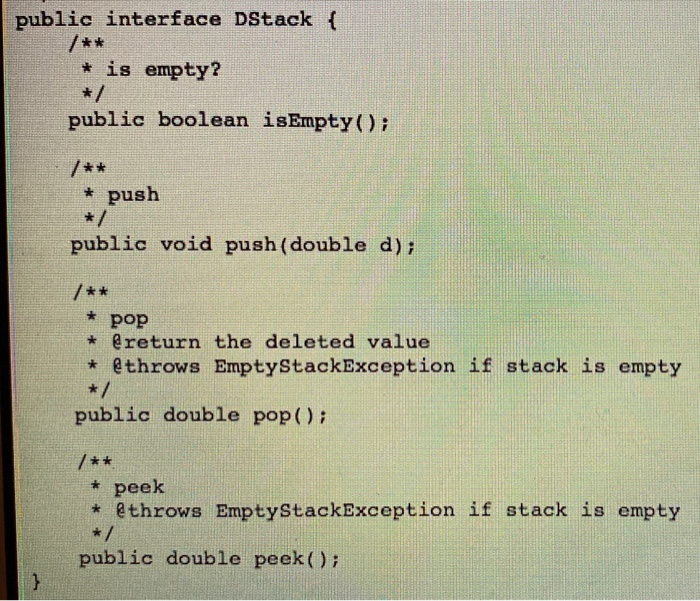 Solved 2. Description Your Stack implementations will be | Chegg.com