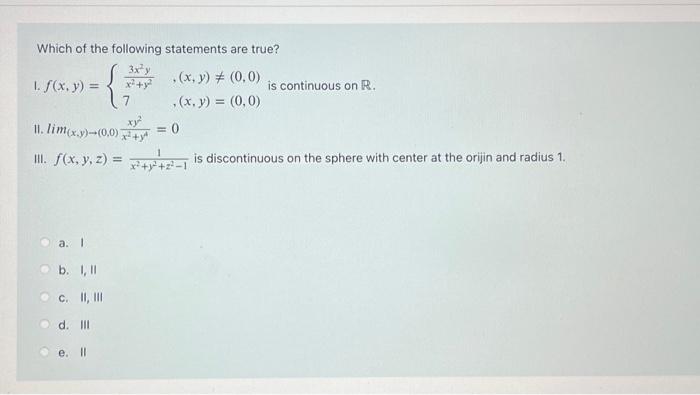 Solved Which of the following statements are true? 1. | Chegg.com
