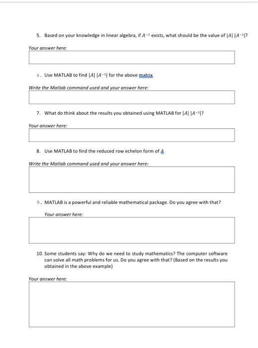Solved Utilize the identical matrix A, complete with all | Chegg.com