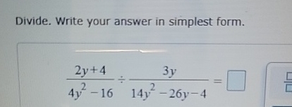Solved How to solve Divide. Write your answer in simplest | Chegg.com