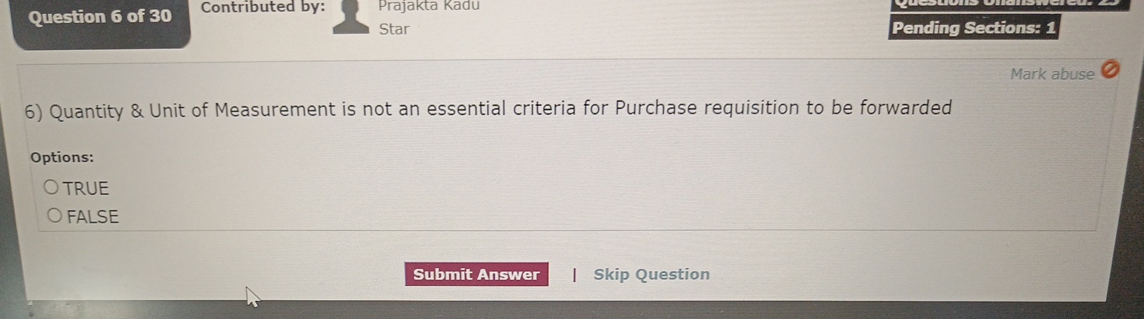 Solved Contributed by:Prajakta KaduStarPending Sections: | Chegg.com