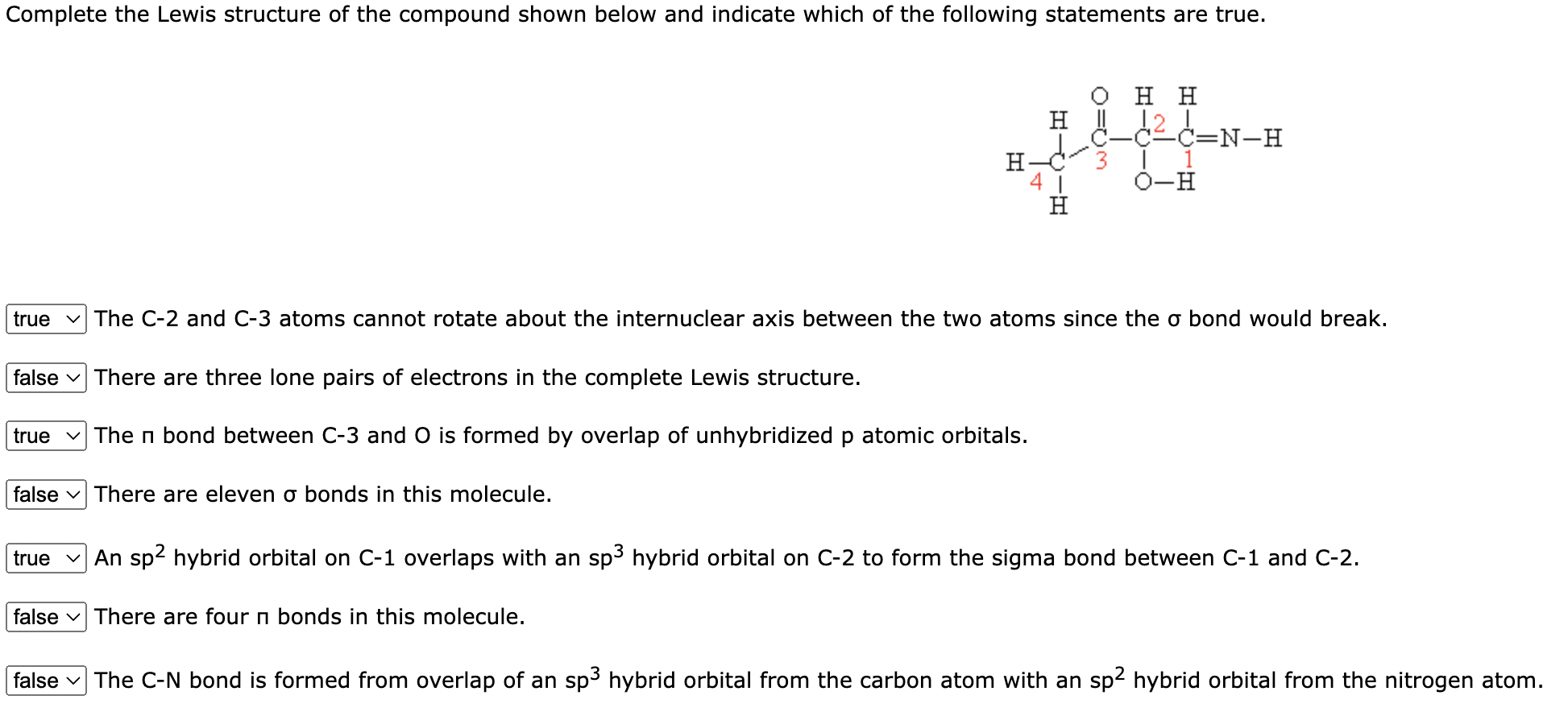 Solved Complete the Lewis structure of the compound shown | Chegg.com