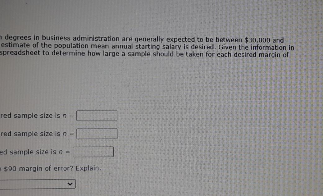 Solved Annual starting salaries for college graduates with | Chegg.com