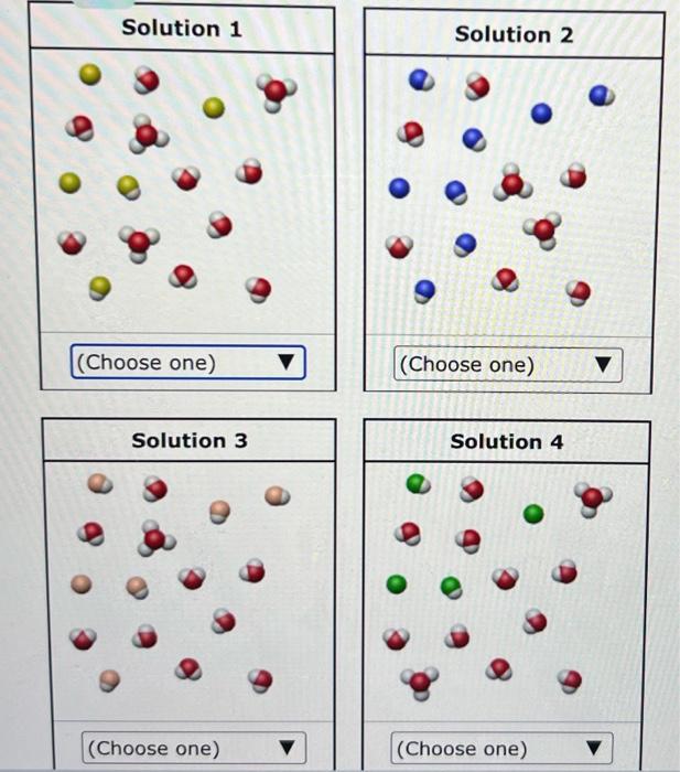 Solved Four solutions of an acid dissolved in water are | Chegg.com