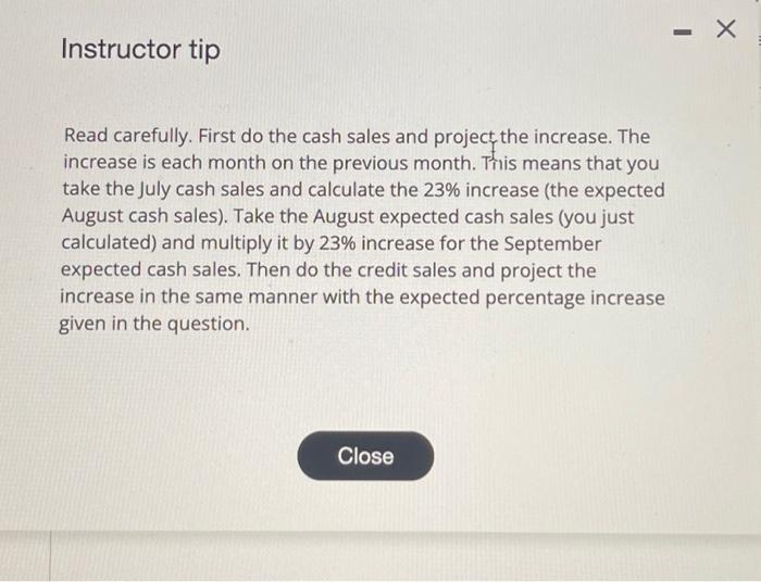Solved Instructor tip Read carefully. First do the cash | Chegg.com