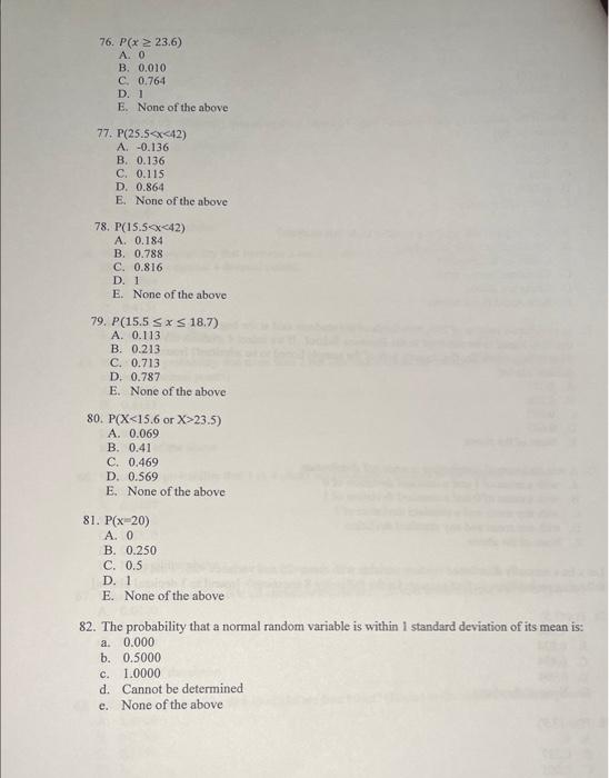 Solved Let X Be A Normally Distributed Random Variable With