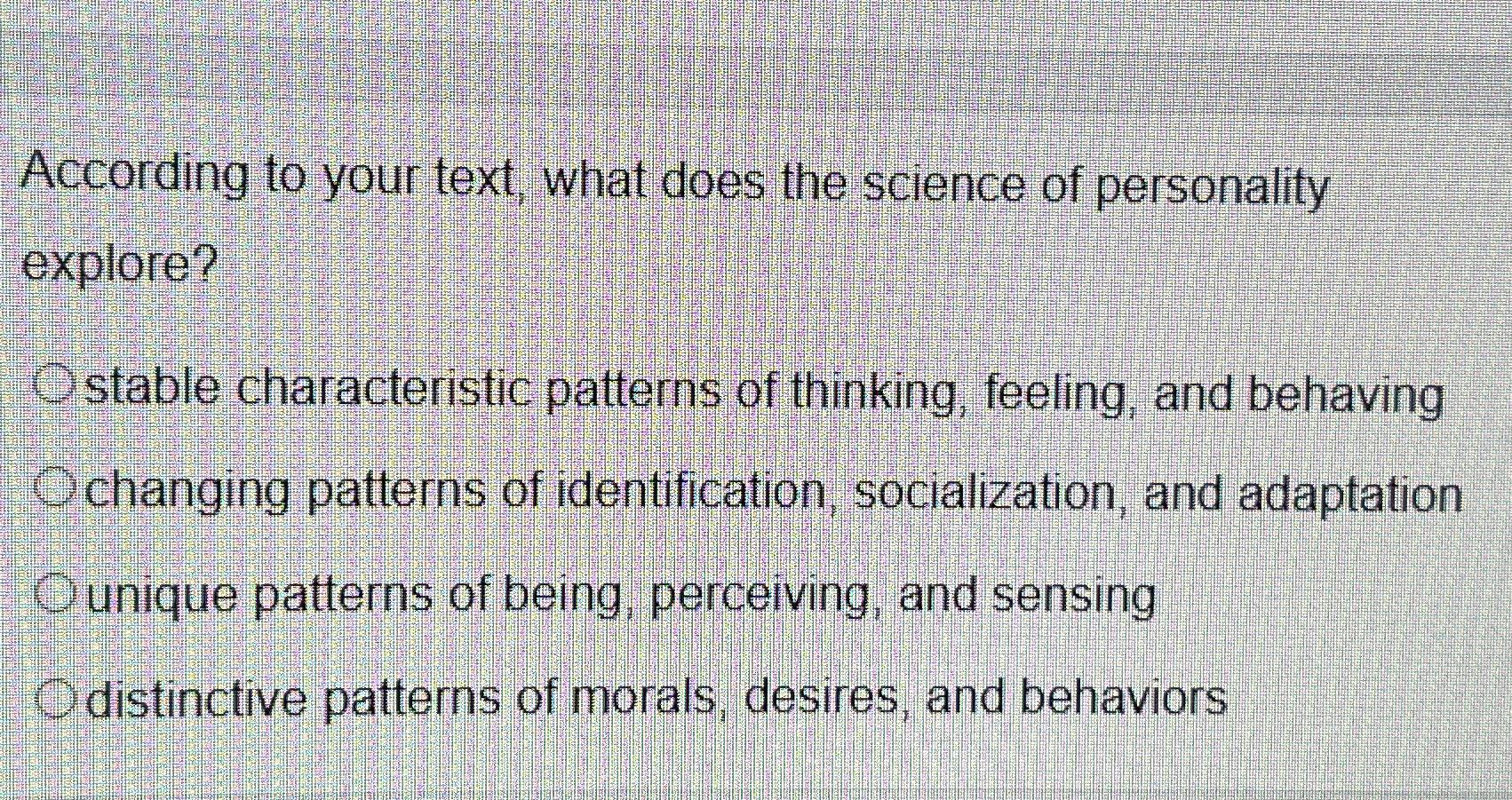 Solved According to your text, what does the science of | Chegg.com