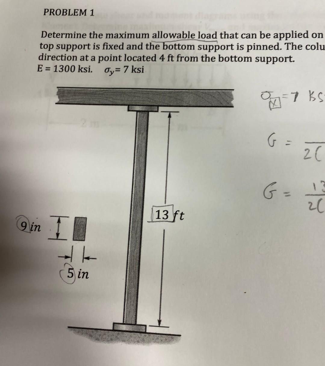 Solved PROBLEM 1 Determine the maximum allowable load that | Chegg.com