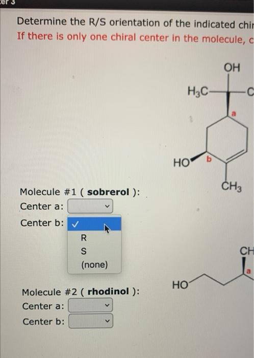 Solved Determine the R/S orientation of the indicated chiral | Chegg.com