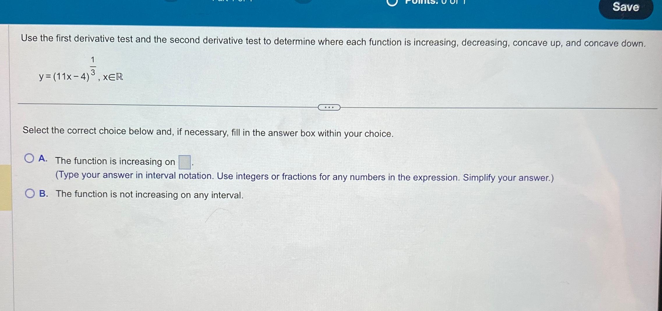 Solved Use The First Derivative Test And The Second